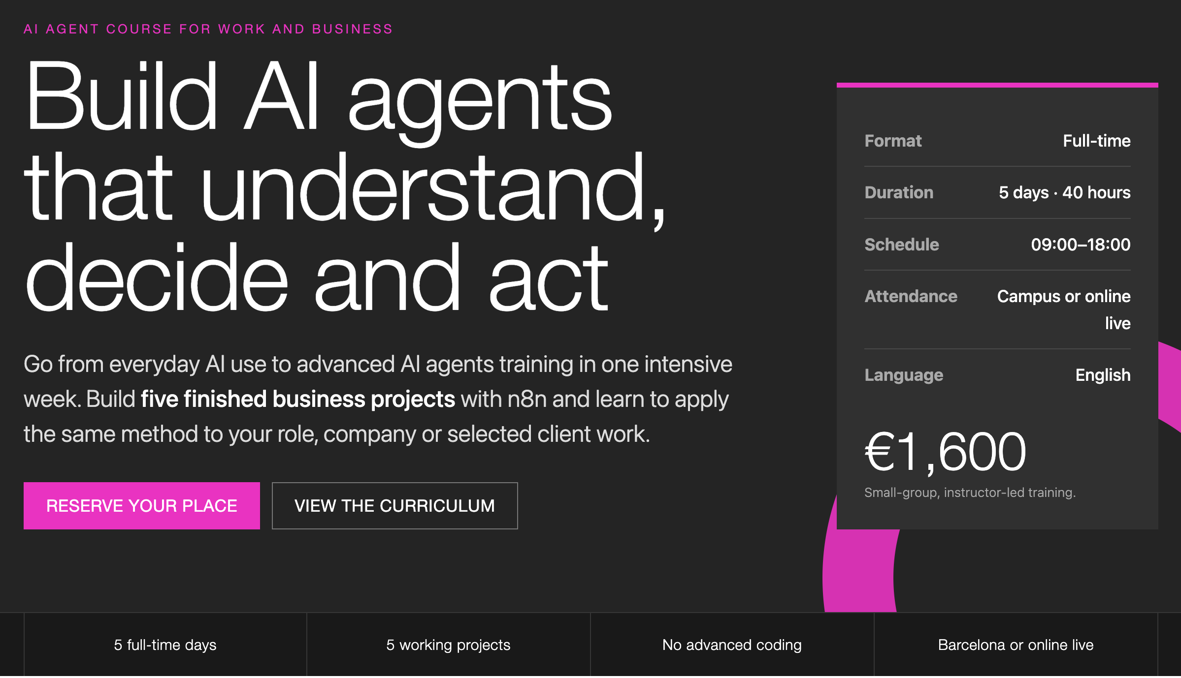 Ai Agent Course And Ai Agents Training In Barcelona Bcs
